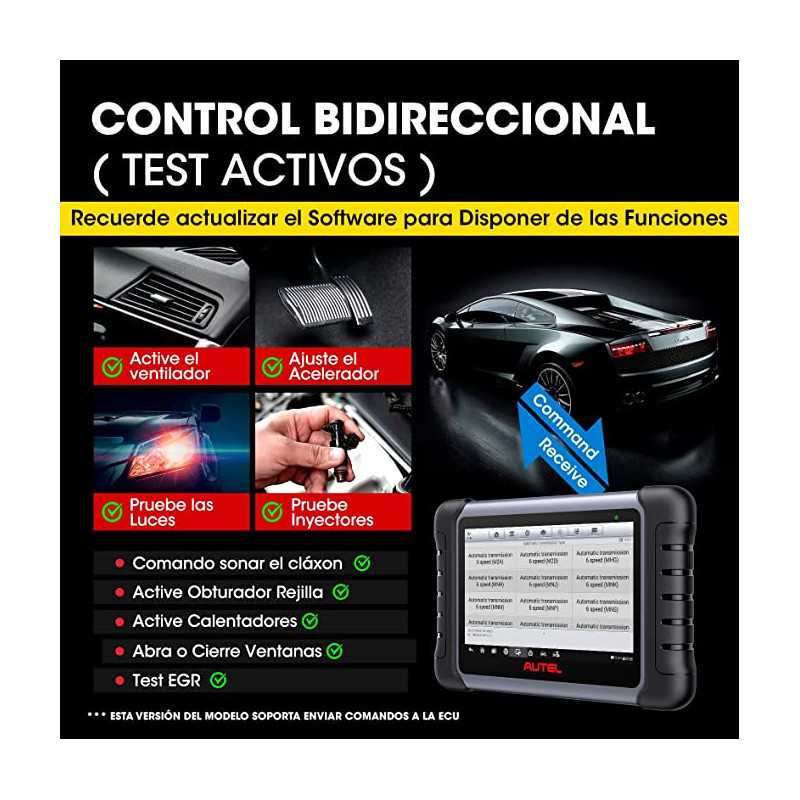 Autel Mk808S Diagnosis multimarca.